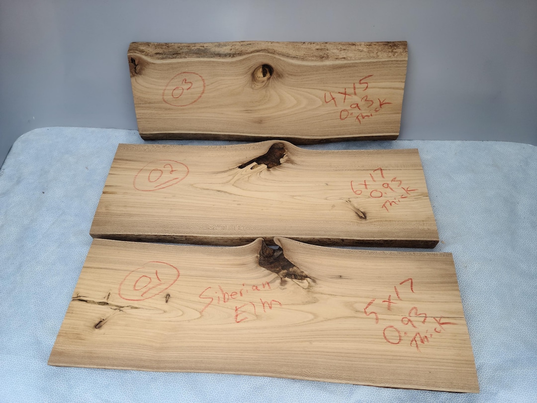 Live Edge Siberian Elm Wood Slabs - Free Domestic Shipping - Etsy