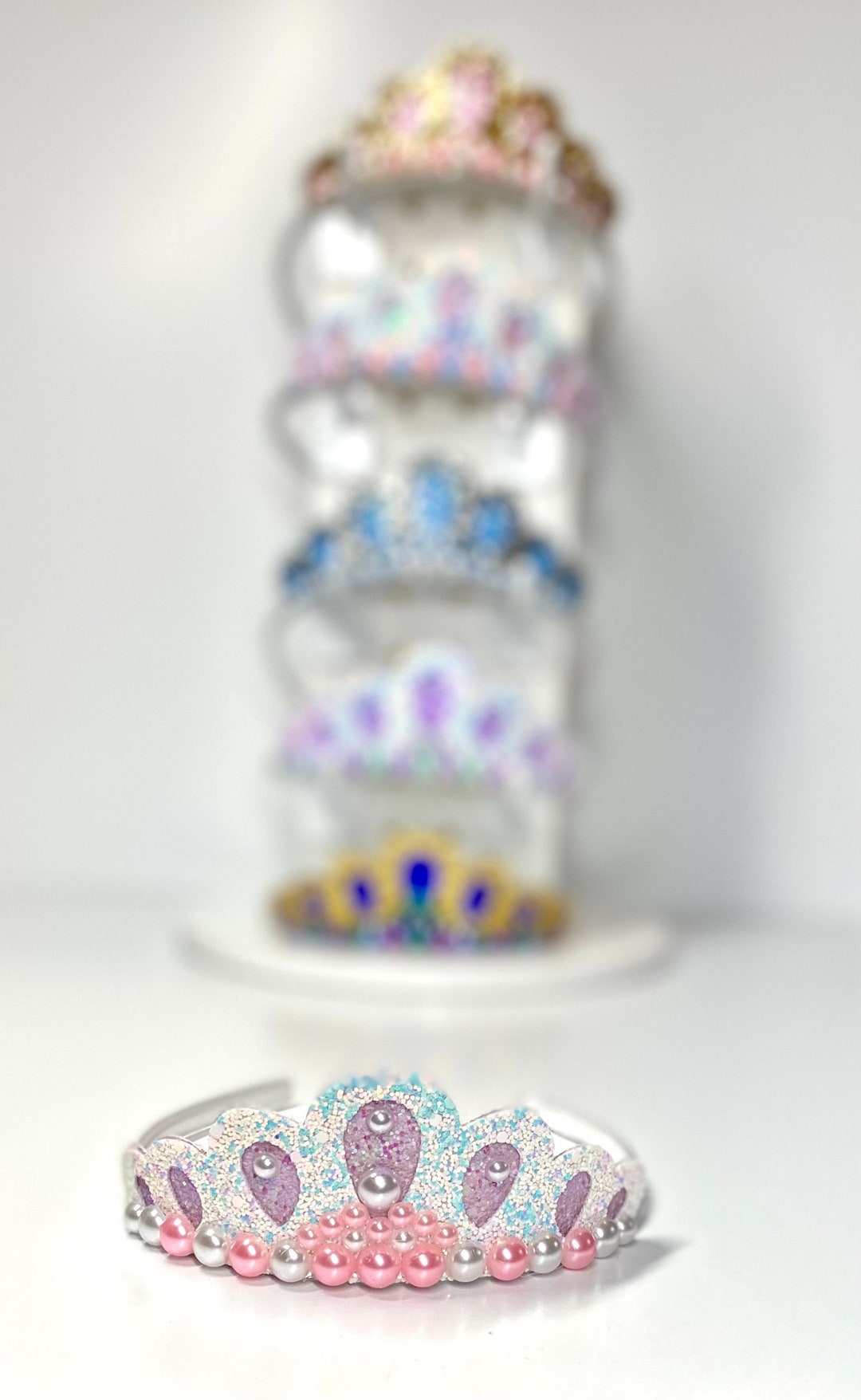 Pink Princess Tiara, Princess Birthday Tiara, Beaded Tiaras, Princess ...