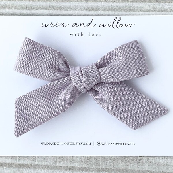 Purple Bow Headband - Etsy