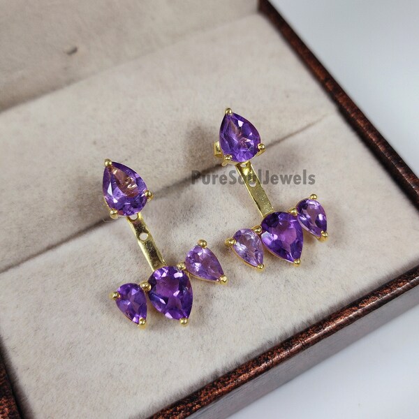 Purple Earrings - Etsy