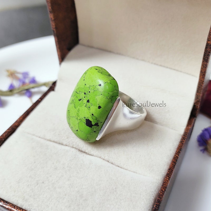 Green Turquoise Ring - Etsy