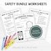 Kids Safety Bundle Worksheets, What to Do If Lost, Fire Emergency Plan ...