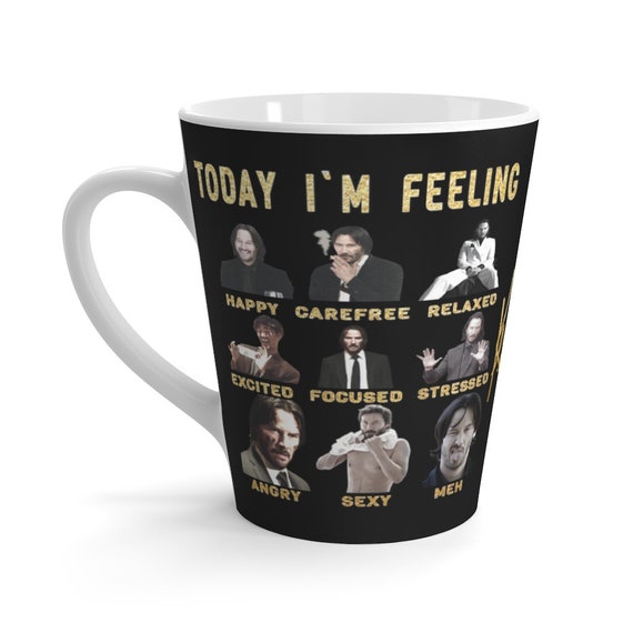 Keanu Reeves 12oz Latte Mug Cup Coffee Mugs Cute Funny Unique Etsy