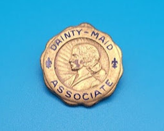 Vintage Dainty-maid Associate Gold Tone Pin Antique Lapel Pin - Etsy