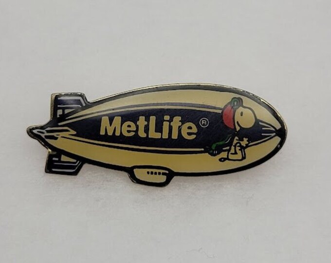 Vintage Snoopy Metlife Blimp Pin Metropolitan 1960s - Etsy