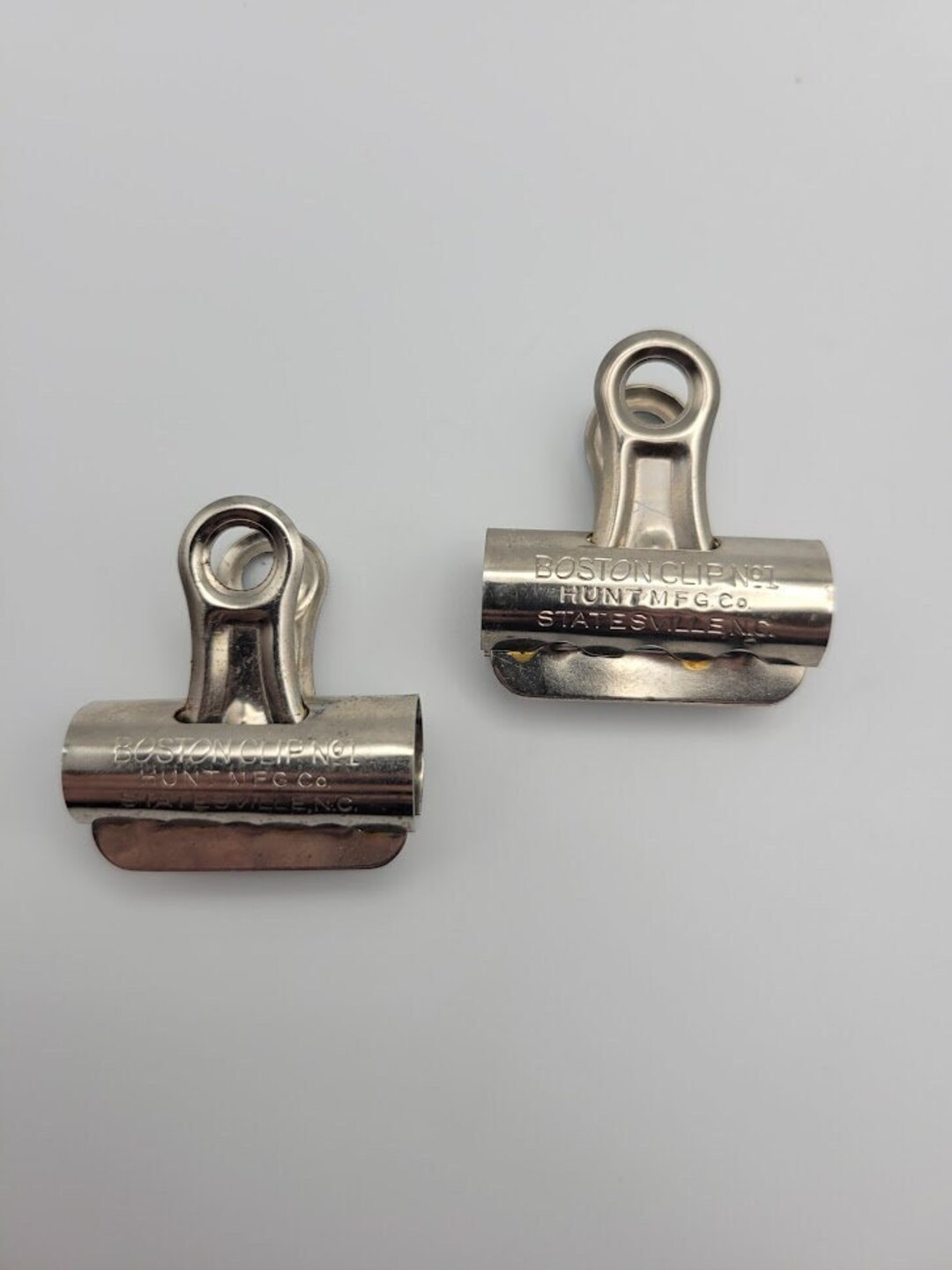 Boston Clip No1 Vintage Clip, Statesville, N.C. TWO - Etsy