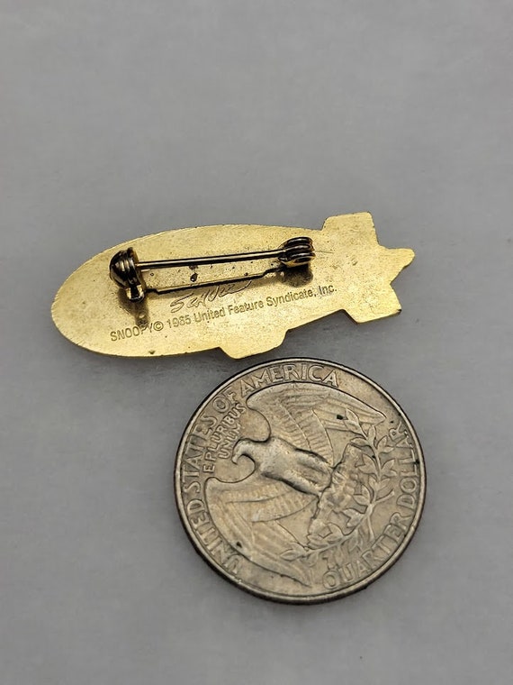 Vintage Snoopy Metlife Blimp Pin Metropolitan 1960s - Gem