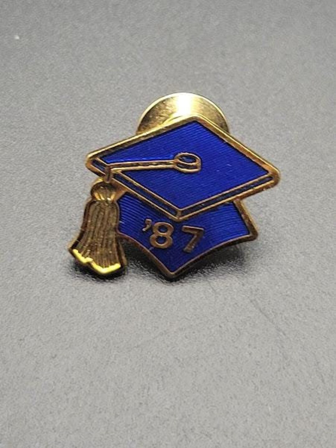 Vintage Graduation Cap Pin 1987 Gold Tone Lapel Pin - Etsy