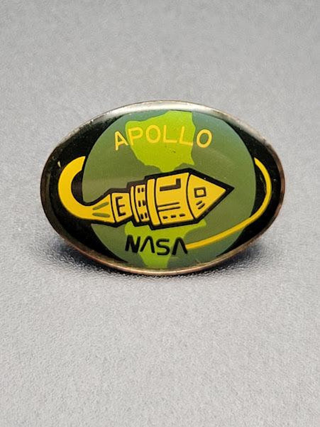 Vintage NASA Pin Apollo Mission Lapel Pin Collectable Space Siver Tone ...