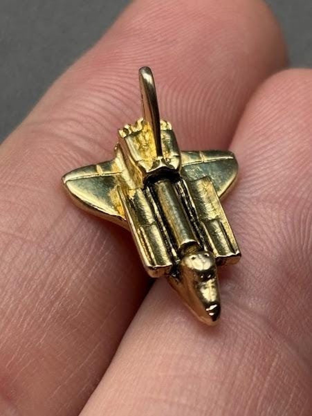 Vintage NASA Space Shuttle Pin Gold Tone Lapel Pin Signed Downey - Etsy