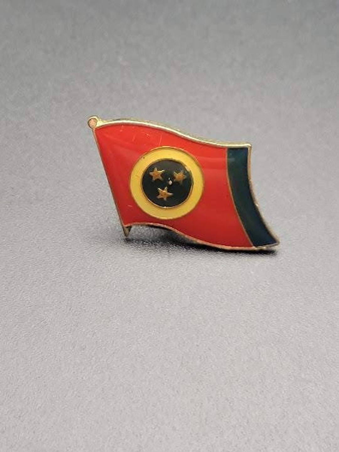 Vintage Tennessee Flag Enamel Pin Gold Tone Lapel Pin - Etsy