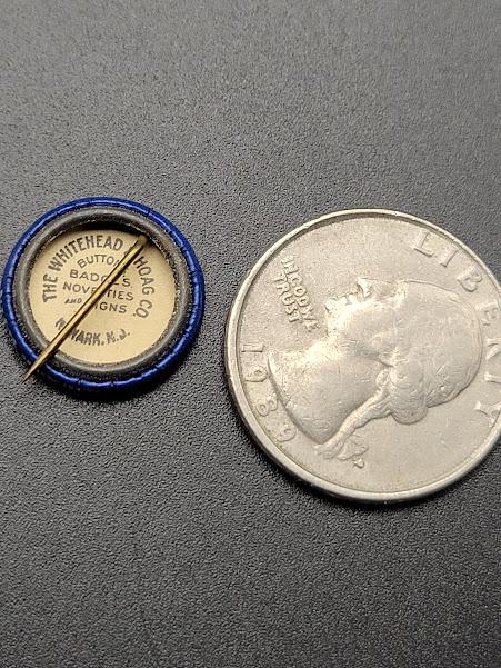 Vintage Buy American Goods Pin Back Button Red White and Blue Celluloid ...