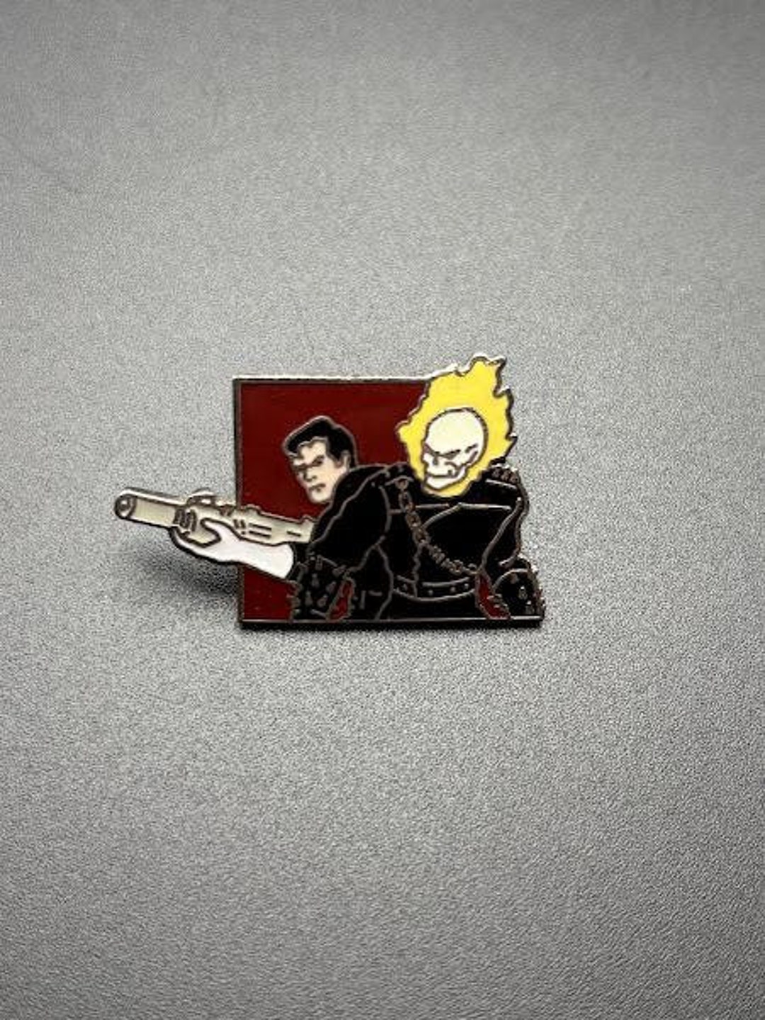 Vintage Ghost Rider and the Punisher Pin 1990 Marvel Planet Pin #145 - Etsy