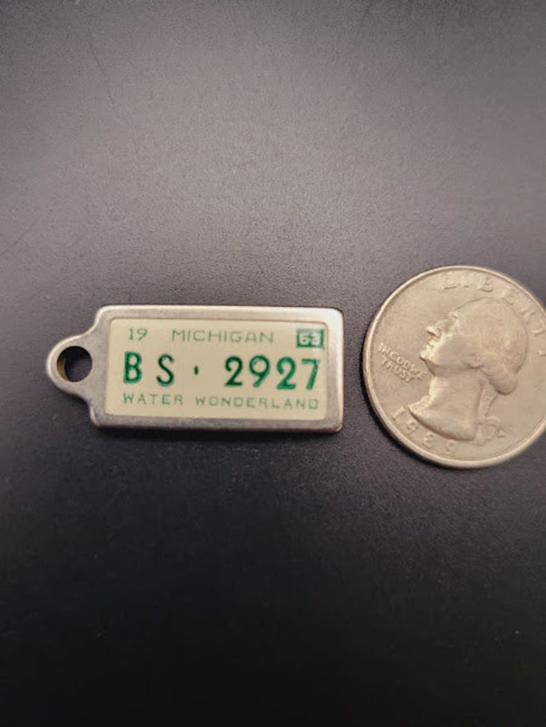 Vintage DAV Tags Miniature License Plate Keychains California and ...