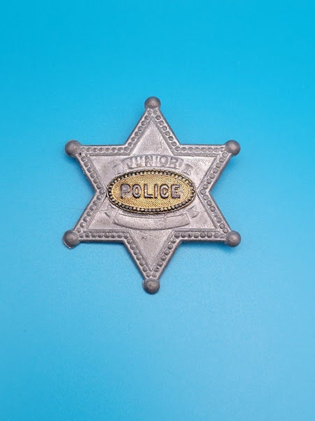 Vintage Junior Police 6-pointed Star Badge 1950s Tin Toy Brooch Pin - Etsy