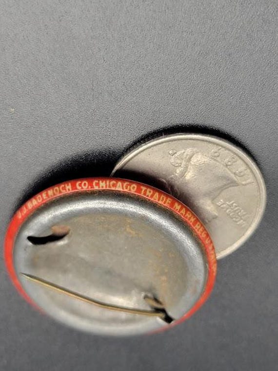 Vintage C-ER LAY Poultry Feed Pin Back Button Farming… - Gem