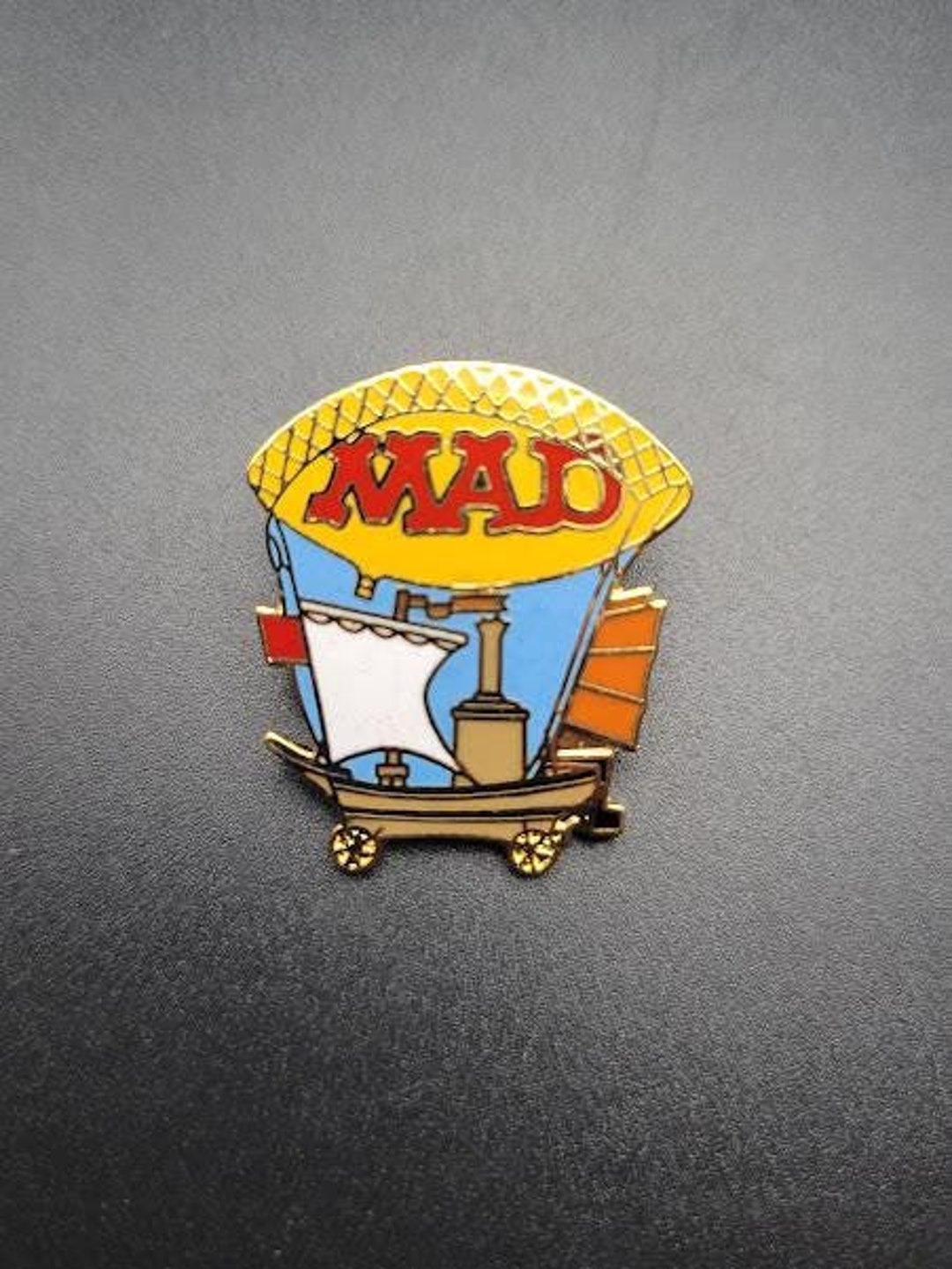 Vintage MAD Magazine Enamel Pin MAD Blimp Series 2 Gold Tone Lapel Pin ...