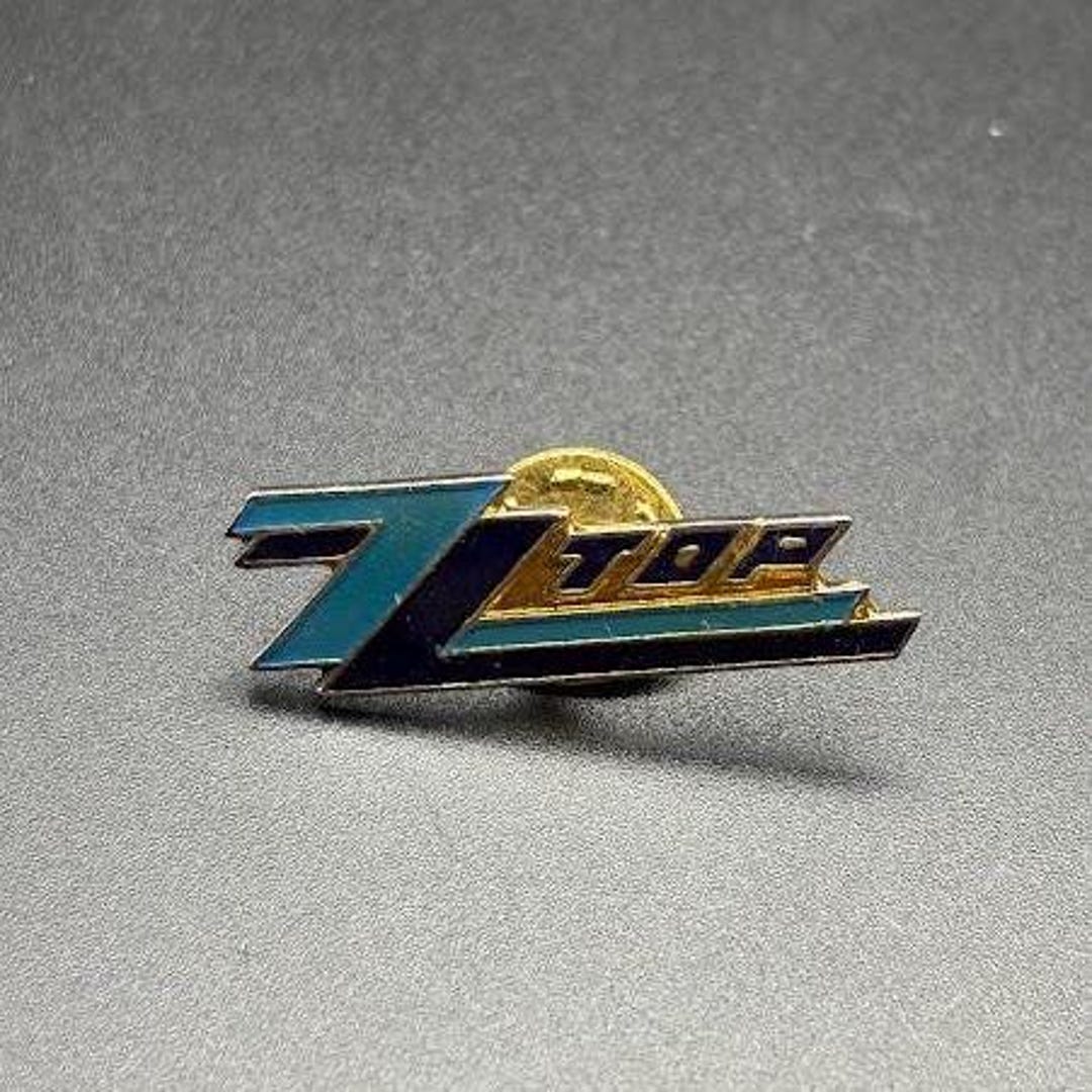 Vintage ZZ Top Enamel Pin Gold Tone ZZ Top Lapel Pin - Etsy