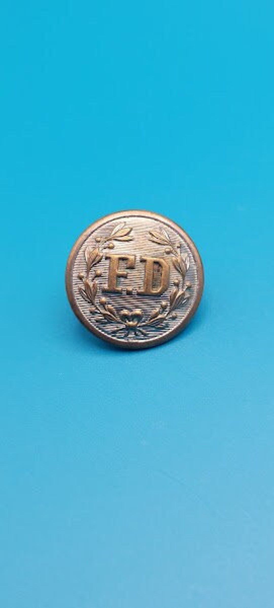 Vintage Fire Department Metal Button F.D. Superior Quality - Etsy