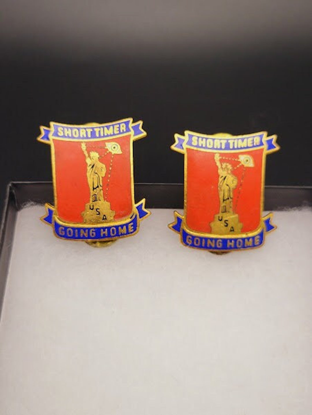 Vintage Army Short Timer Going Home Pin 1960s Vietnam Pin Badge Sold ...