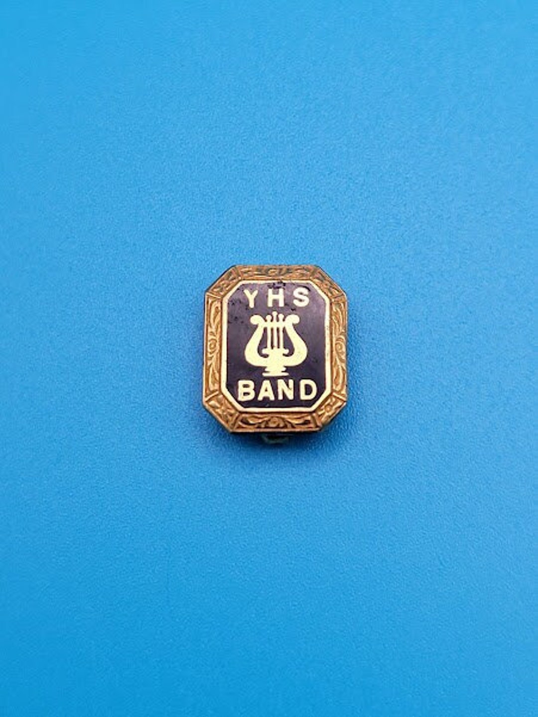 Vintage Highschool Band Pin Gold Filled YHS Lapel Pin - Etsy