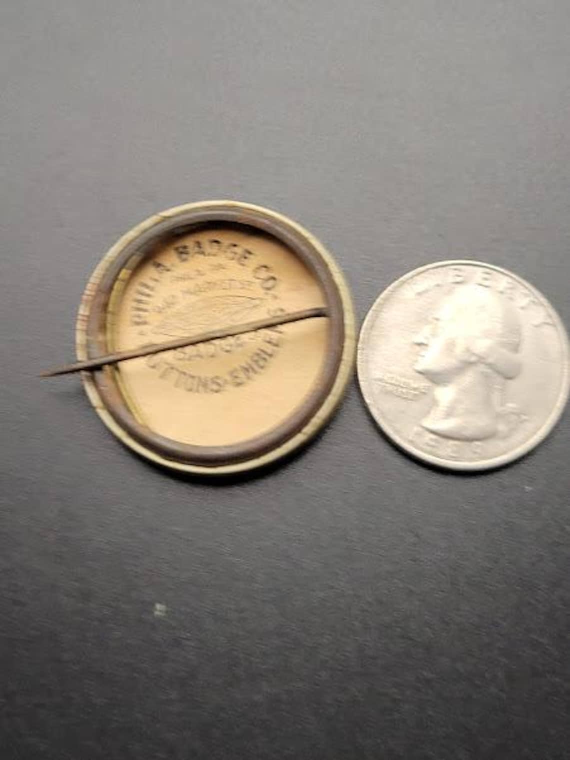 Antique Odd Fellows IOOF Pin Back Button FLT 105th Year Lapel Button ...