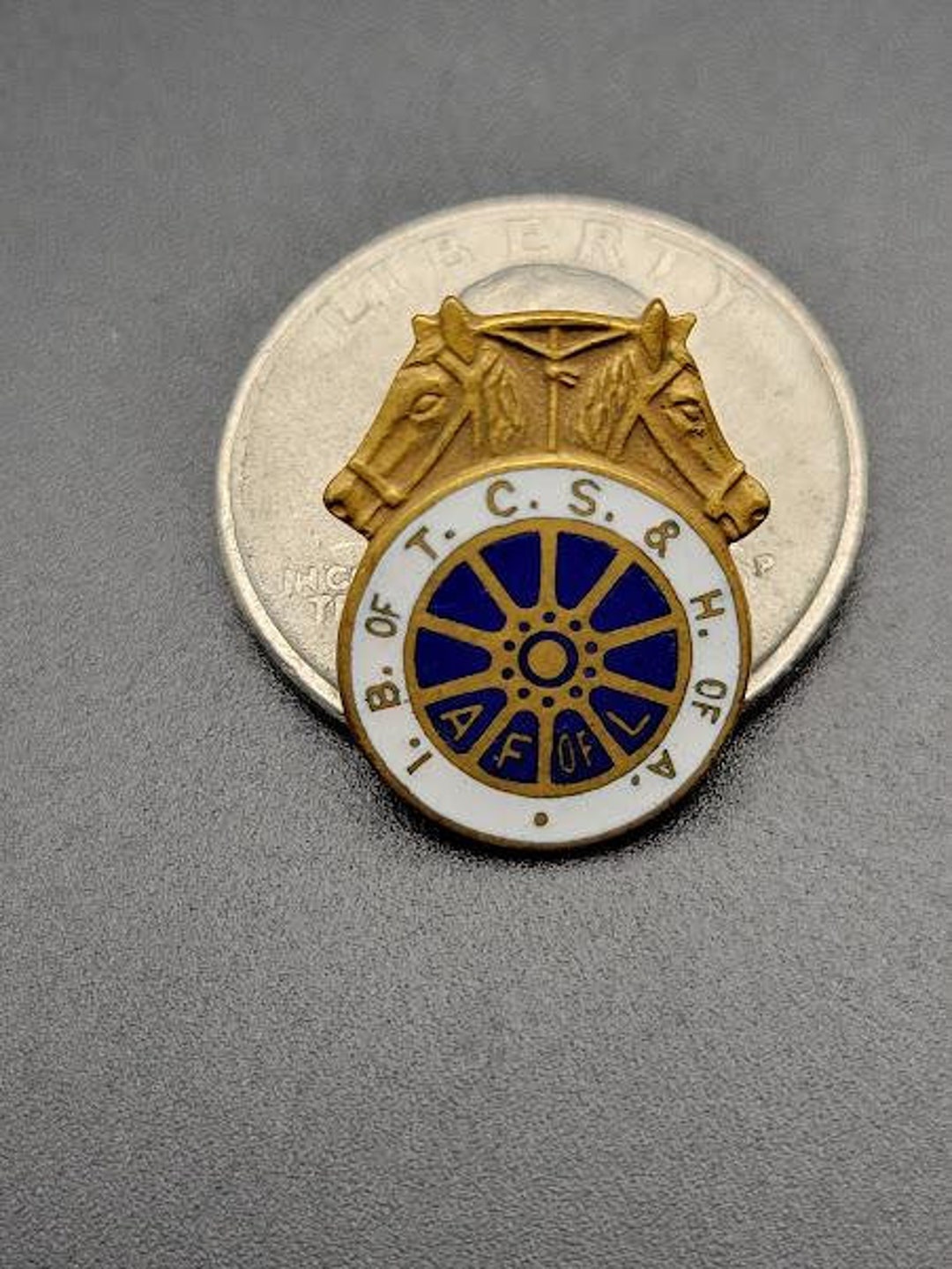 Vintage Teamsters Lapel Pin Int'l Brotherhood Chauffeurs, Warehousemen ...