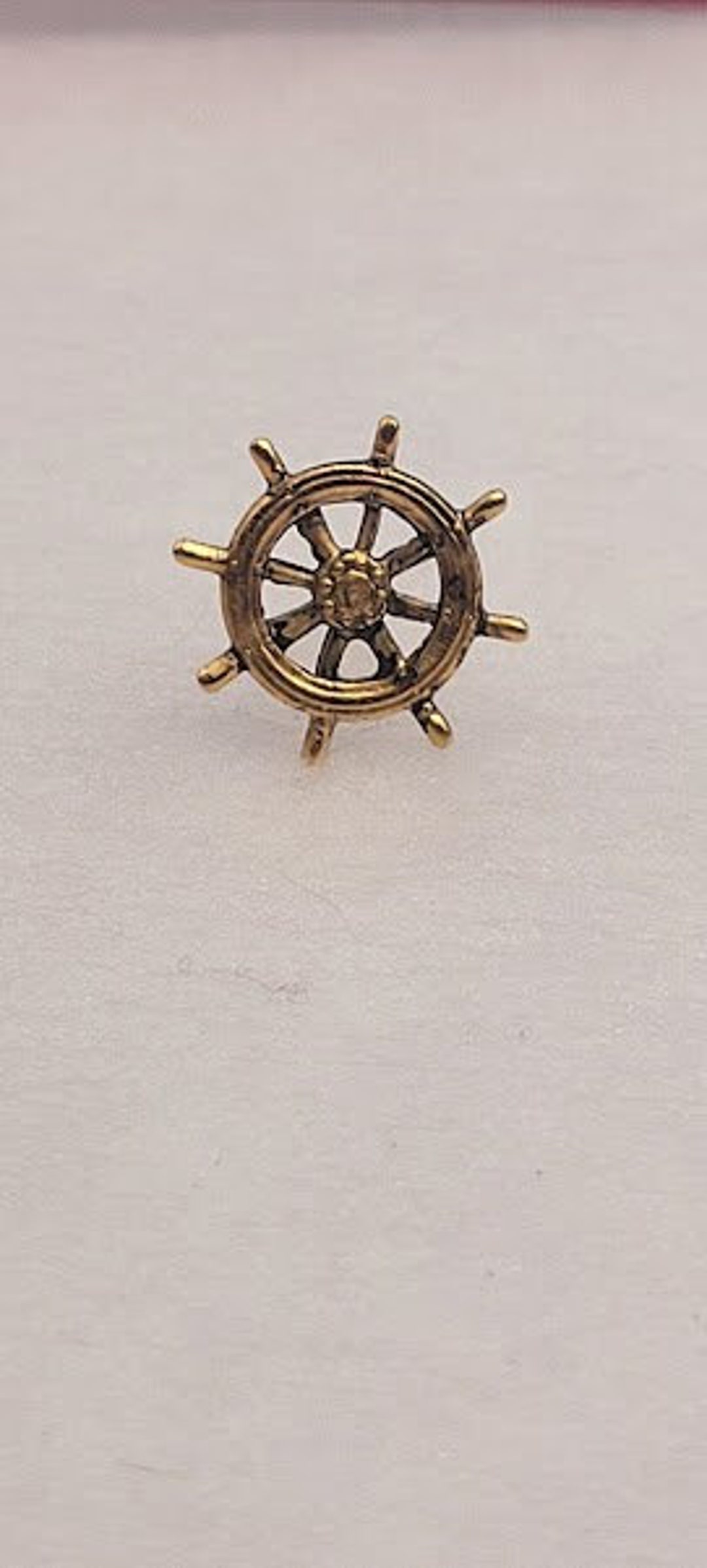 Vintage Nautical Steering Wheel Pin - Etsy