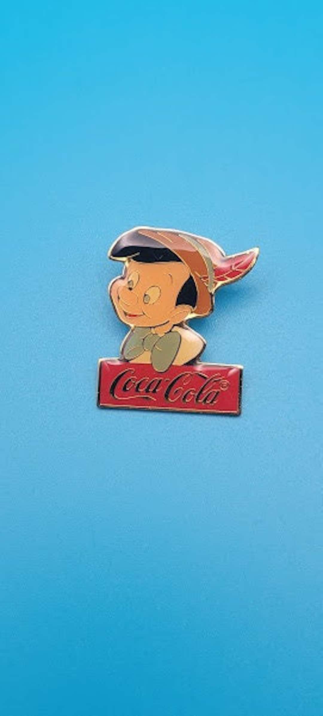Vintage Disney Pinocchio Coca Cola Pin 15th Anniversary Coca Cola 1986 ...