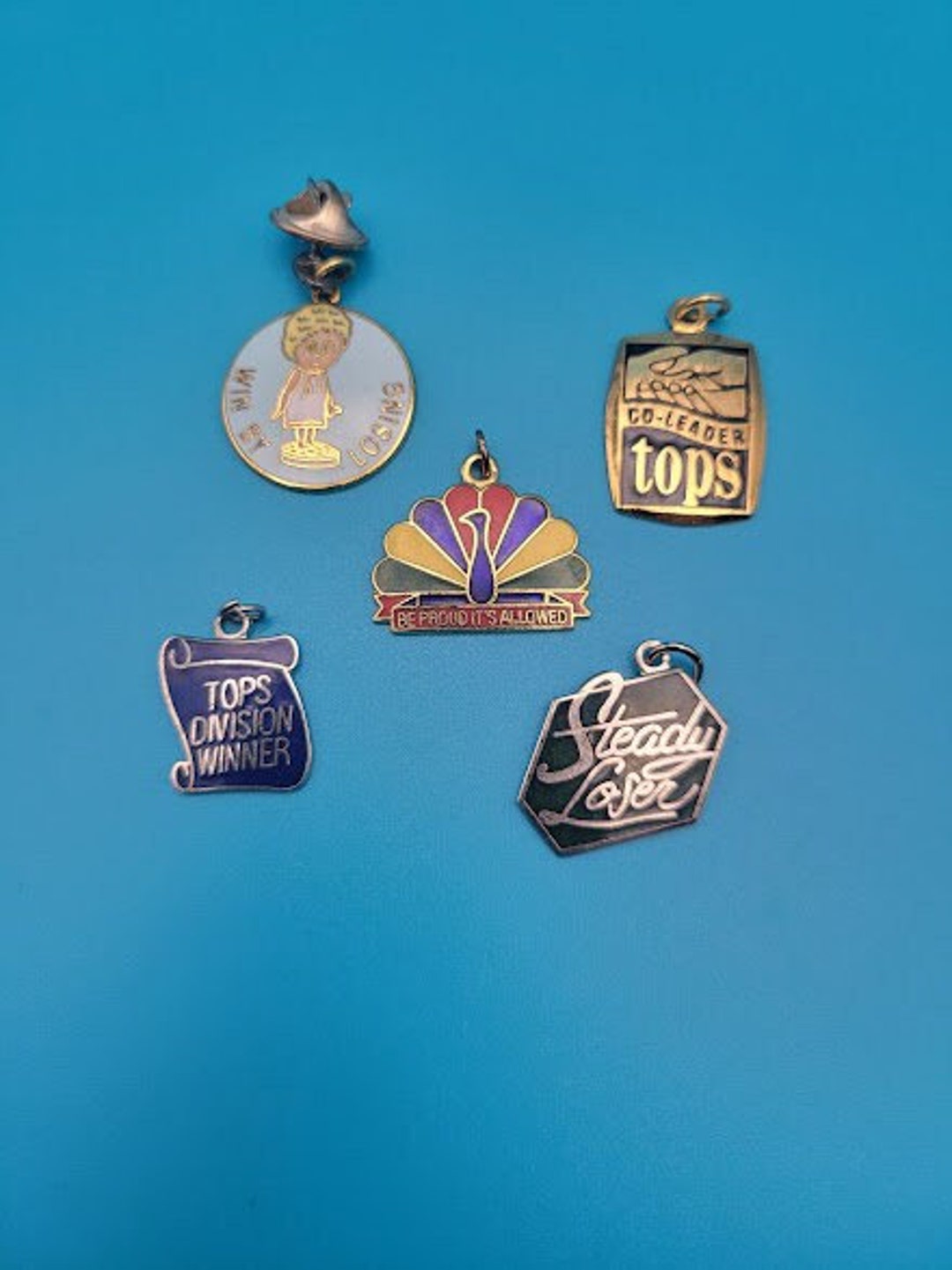 Vintage TOPS Take off Pounds Charms - Etsy