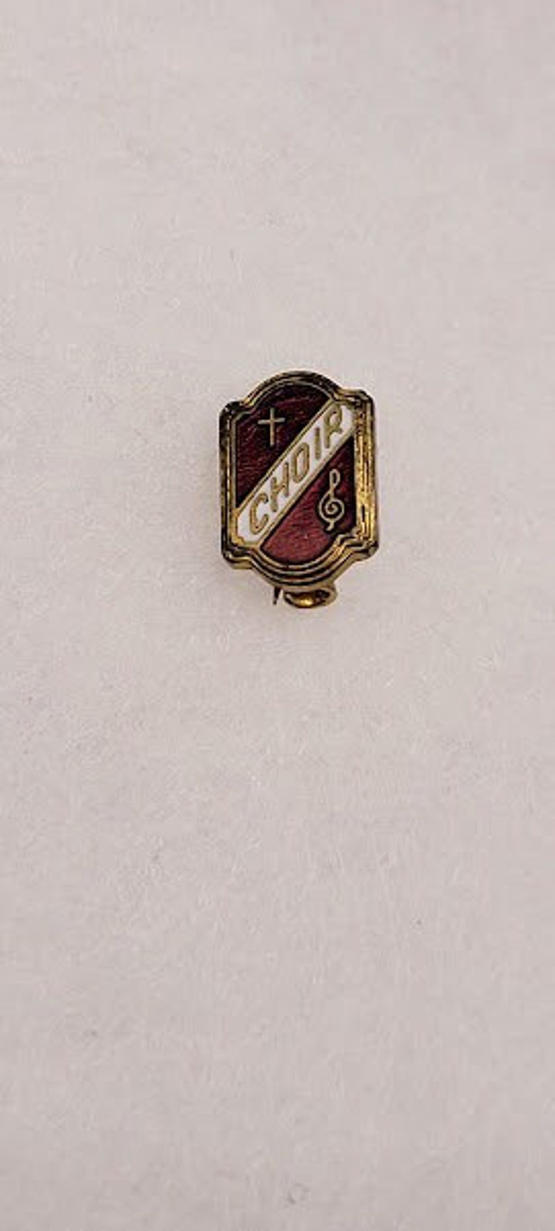 Vintage Choir Gold Tone Lapel Pin - Etsy