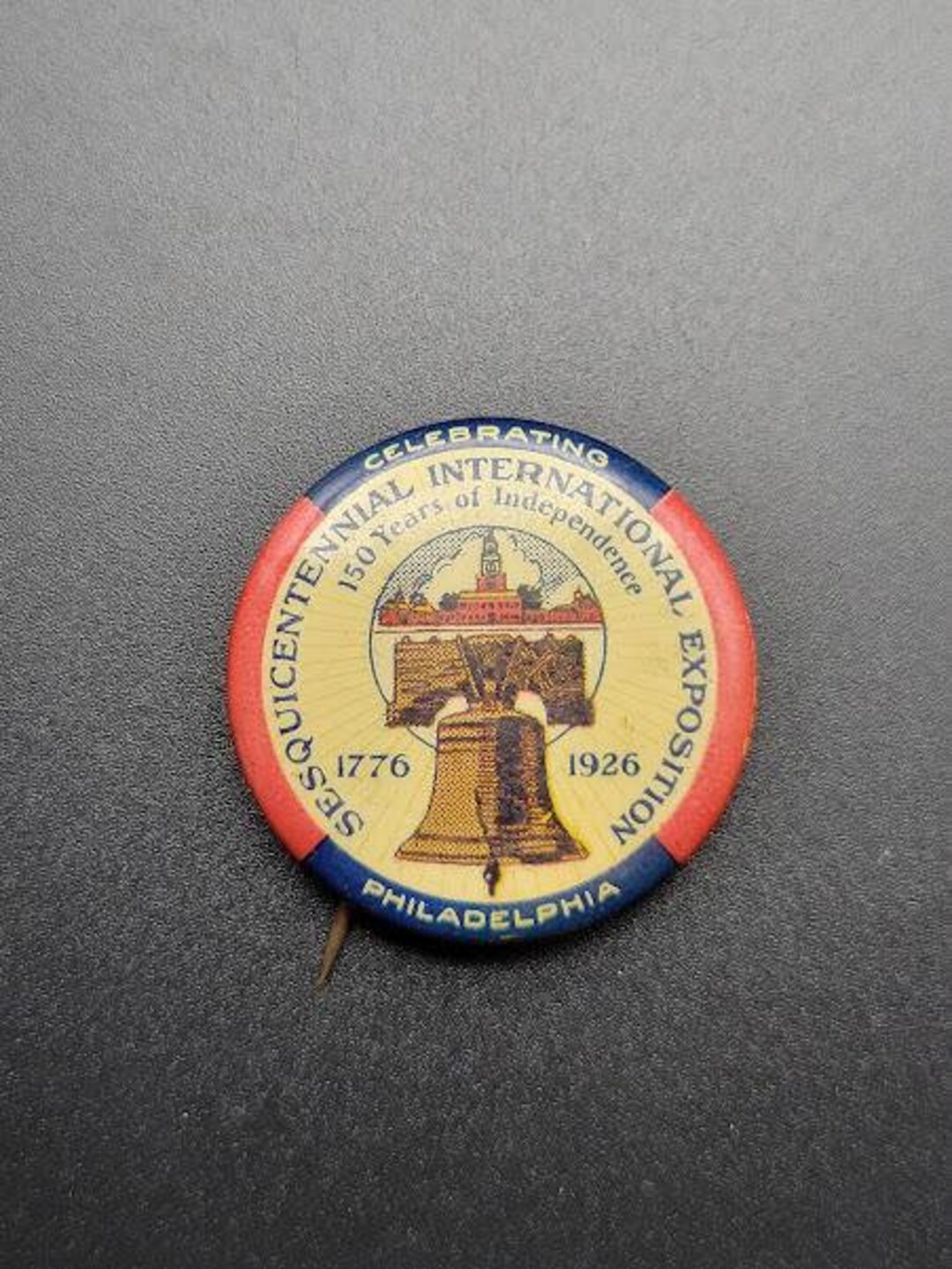 Vintage 150 Years of Independence Pin Back Button Sesquicentennial ...