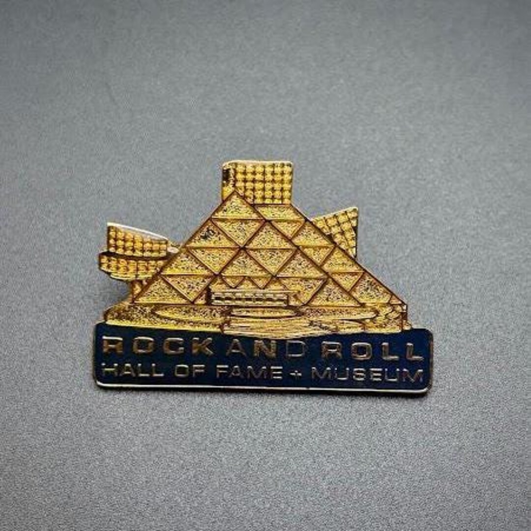 Vintage Rock and Roll Hall of Fame Lapel Pin Gold Tone Pin 1995 - Etsy
