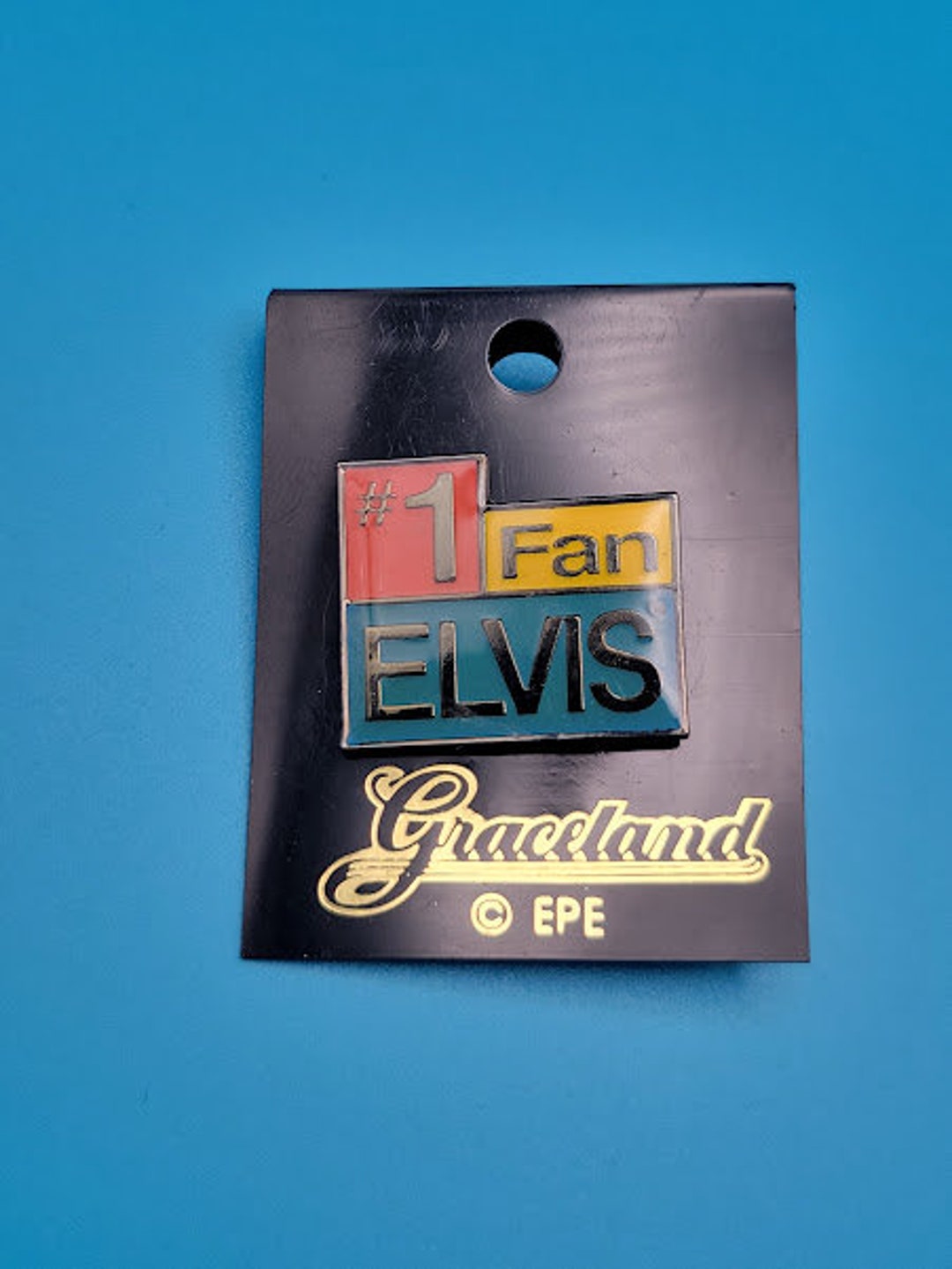Vintage Elvis Presley Pin Elvis Presley #1 Fan Lapel Pin Graceland - Etsy