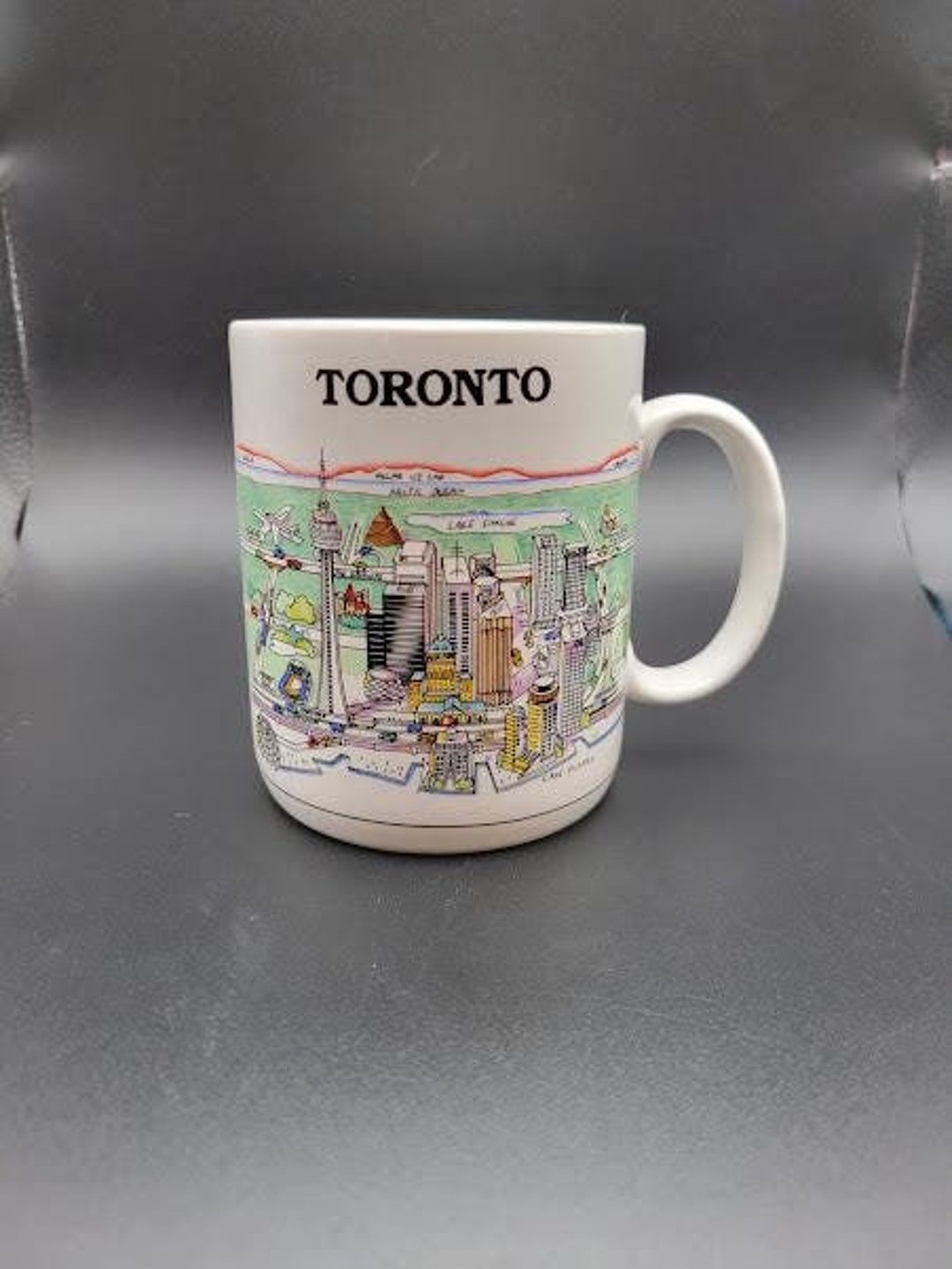 Vintage Toronto Coffee Mug 1986 A View of the World Canadian Cup - Etsy