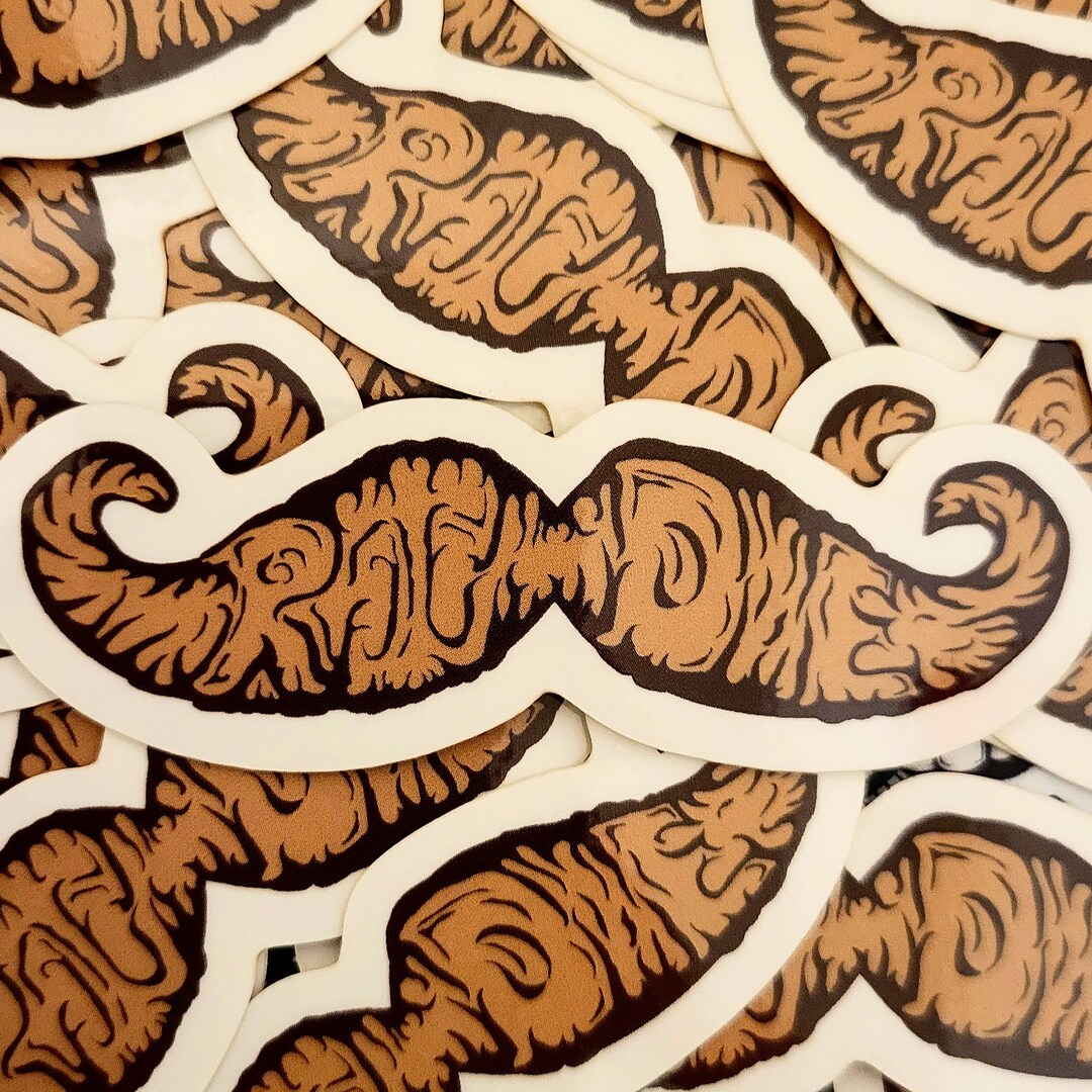 Mustache Ride Sticker - Etsy