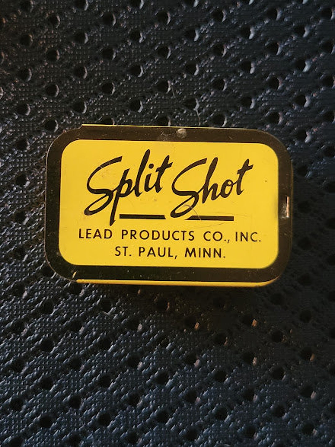 Vintage Split Shot Fishing Weights Tin Holder Lead Products Co. St ...