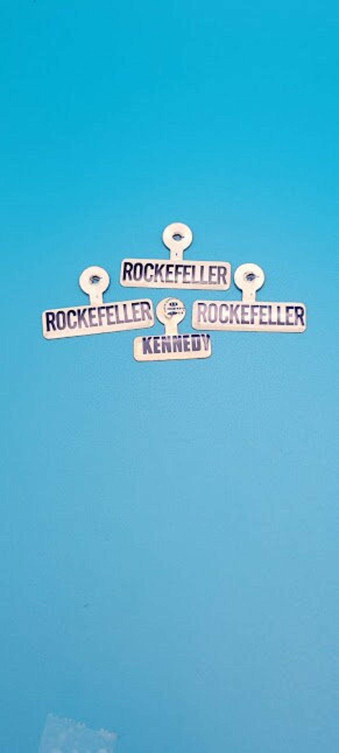 Vintage Rockefeller and Kennedy Fold Over Pins Sold Separately - Etsy