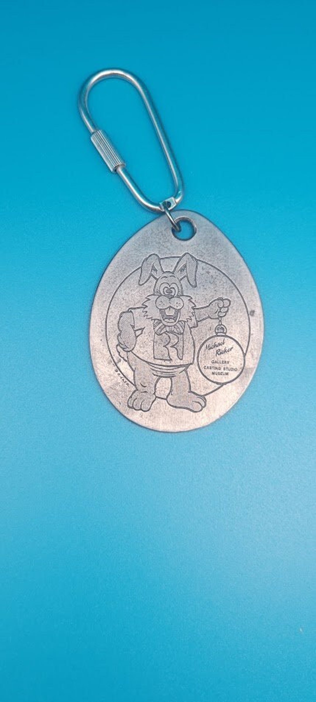 Vintage Michael Ricker Casting Studio Museum Key Chain Pewter 1991 - Etsy