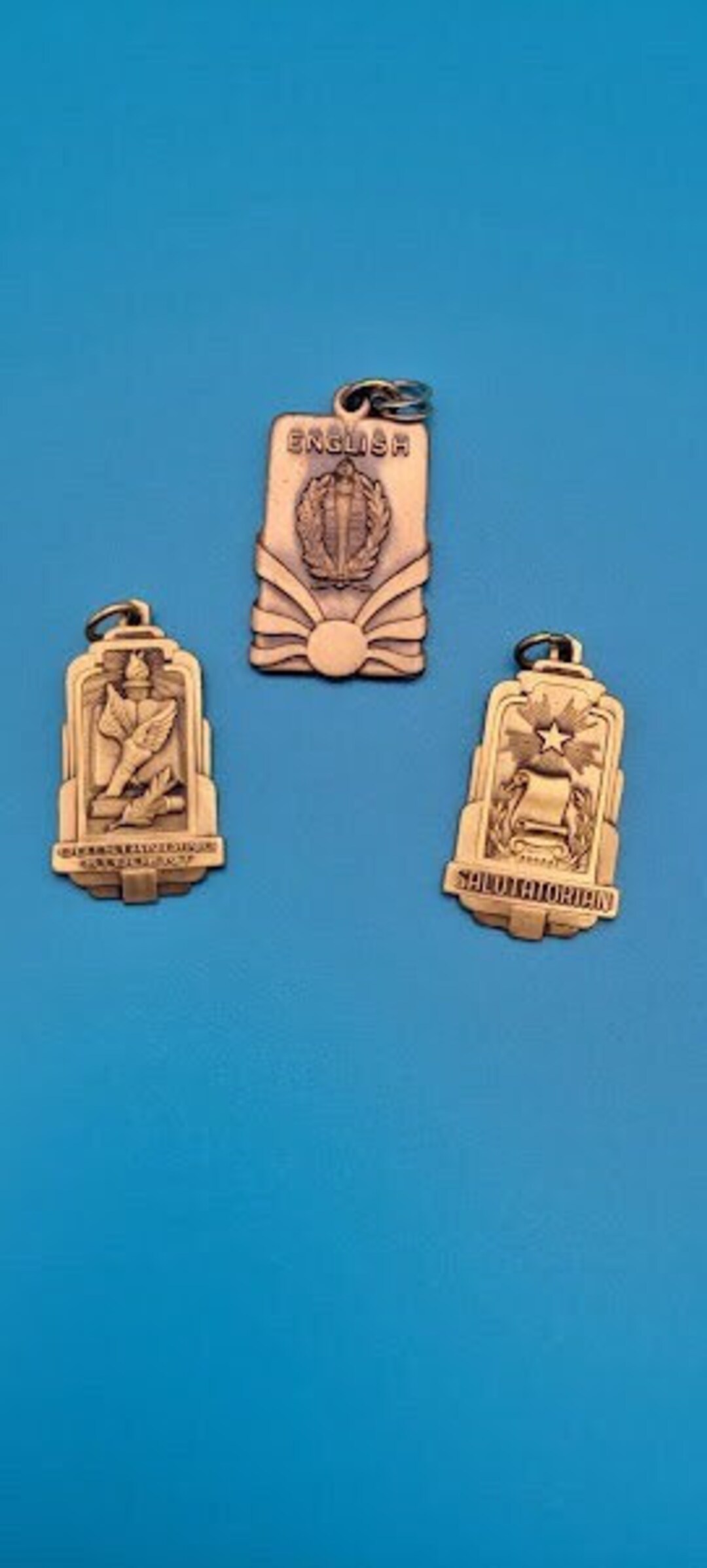 Vintage Academic Charm Pendants Outstanding Student, Salutatorian ...