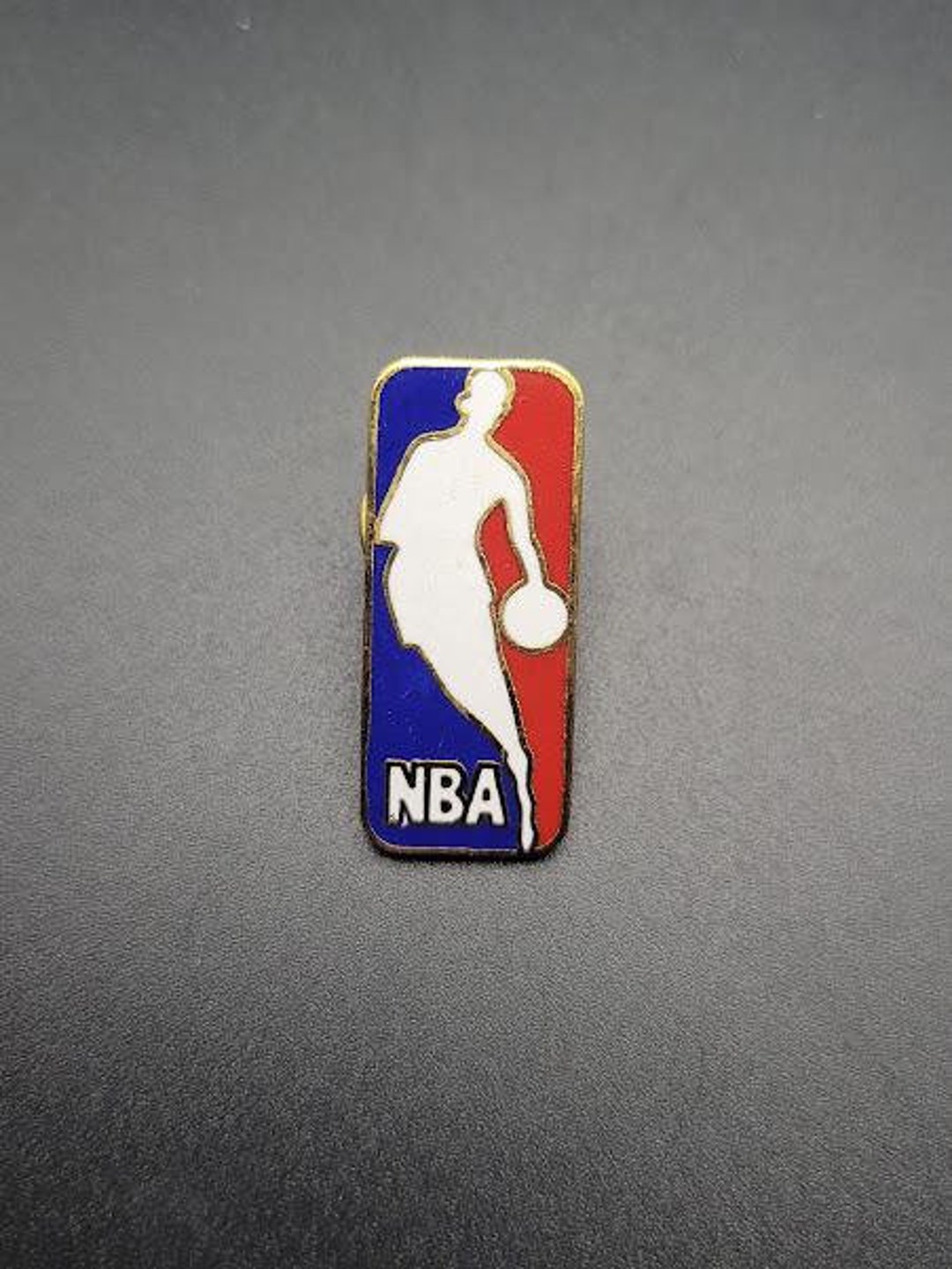 Vintage NBA Logo Enamel Pin Gold Tone Basketball Lapel Pin - Etsy