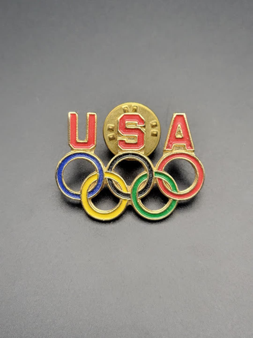 Olympic Rings USA Enamel Pin - Etsy