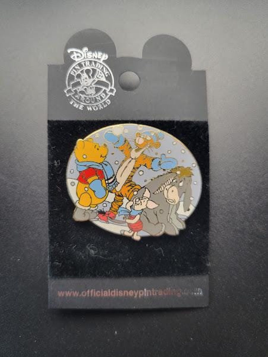Disney Winner the Poo Enamel Pin Tigger Eeyore and Piglet Playing in ...