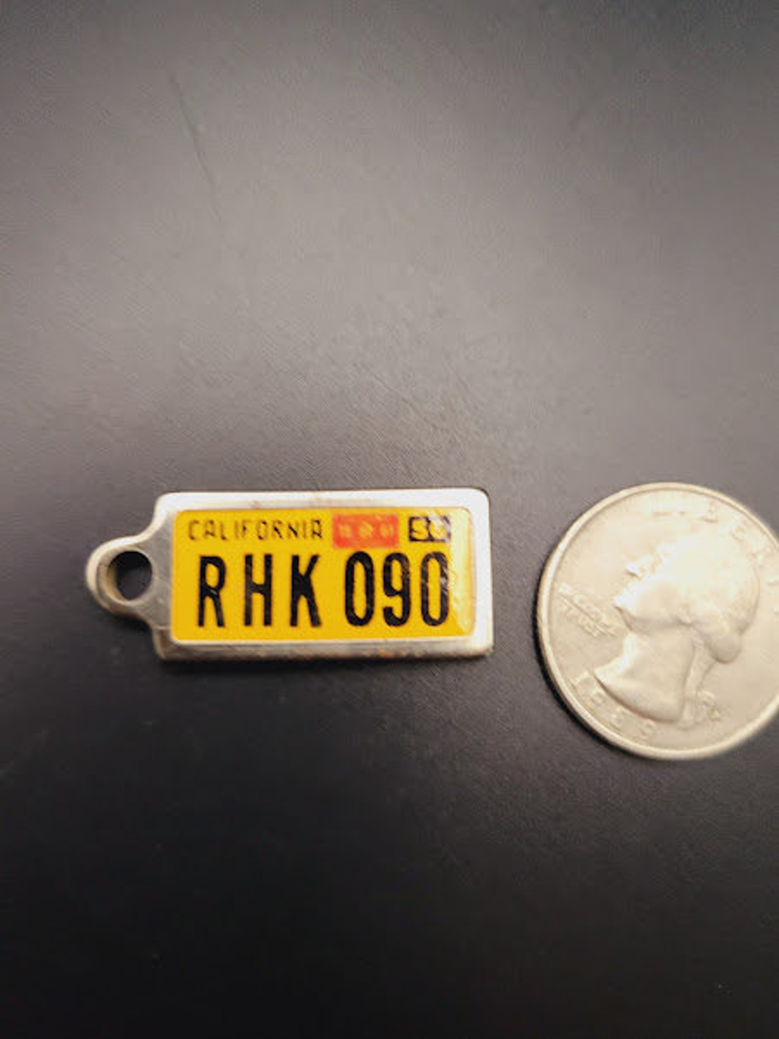 Vintage DAV Tags Miniature License Plate Keychains California and ...