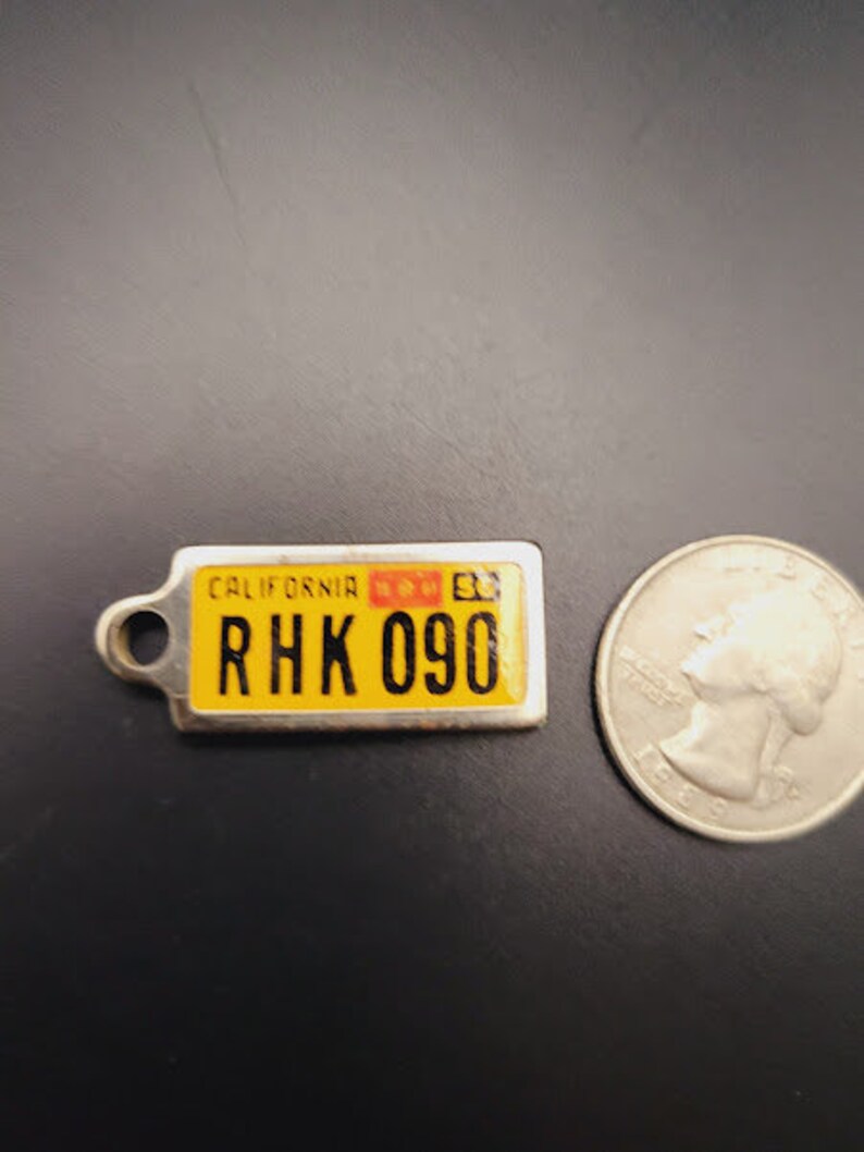 Vintage DAV Tags Miniature License Plate Keychains California and ...
