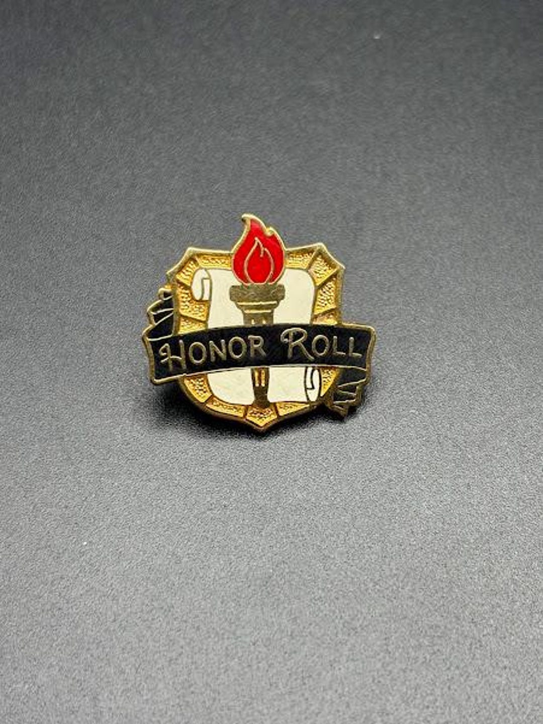 Vintage Honor Roll Pin Gold Tone Lapel Pin - Etsy