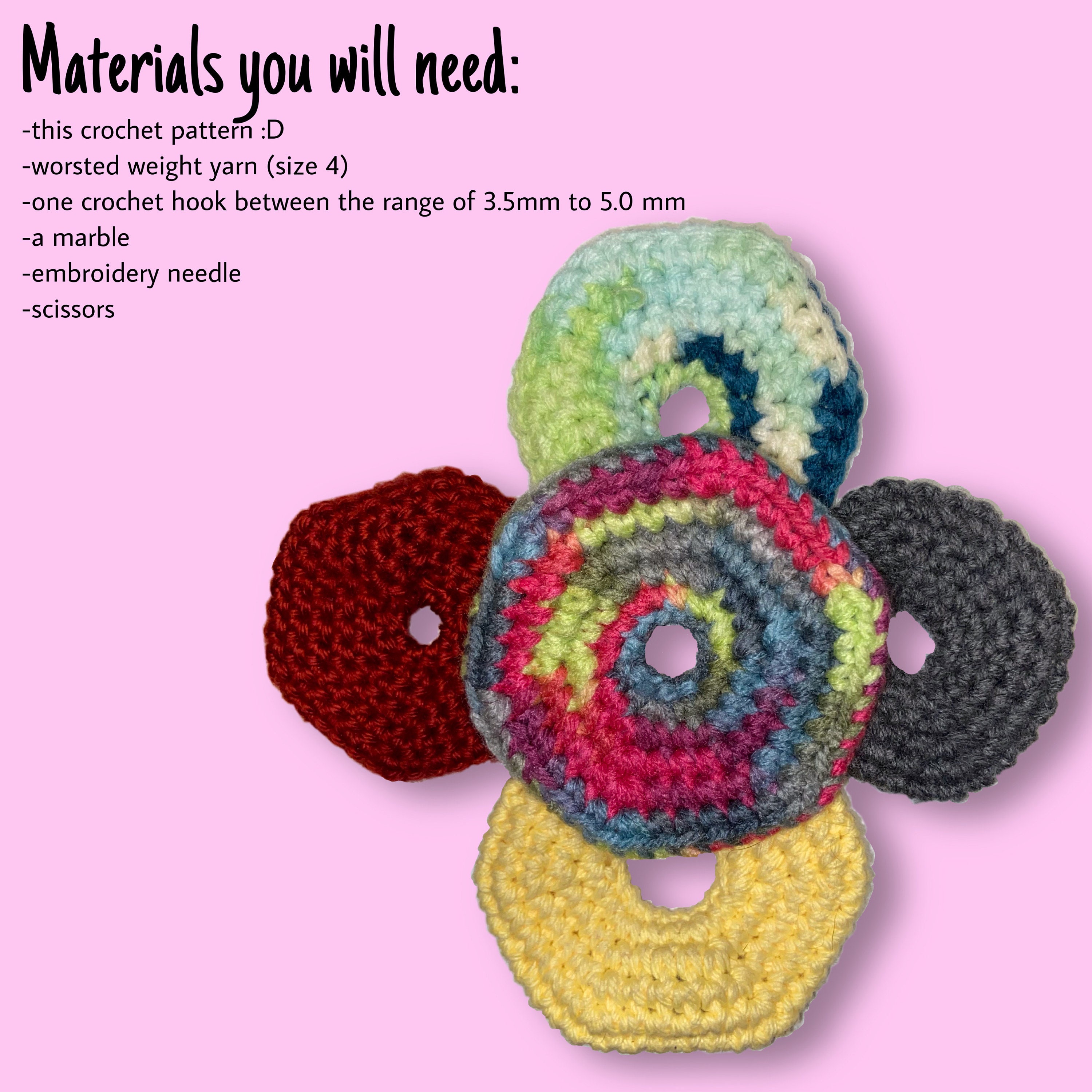 Fidget Toy Marble Pusher Super Easy Crochet Pattern - Etsy