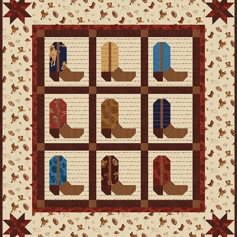 Boot Quilt Pattern - Etsy