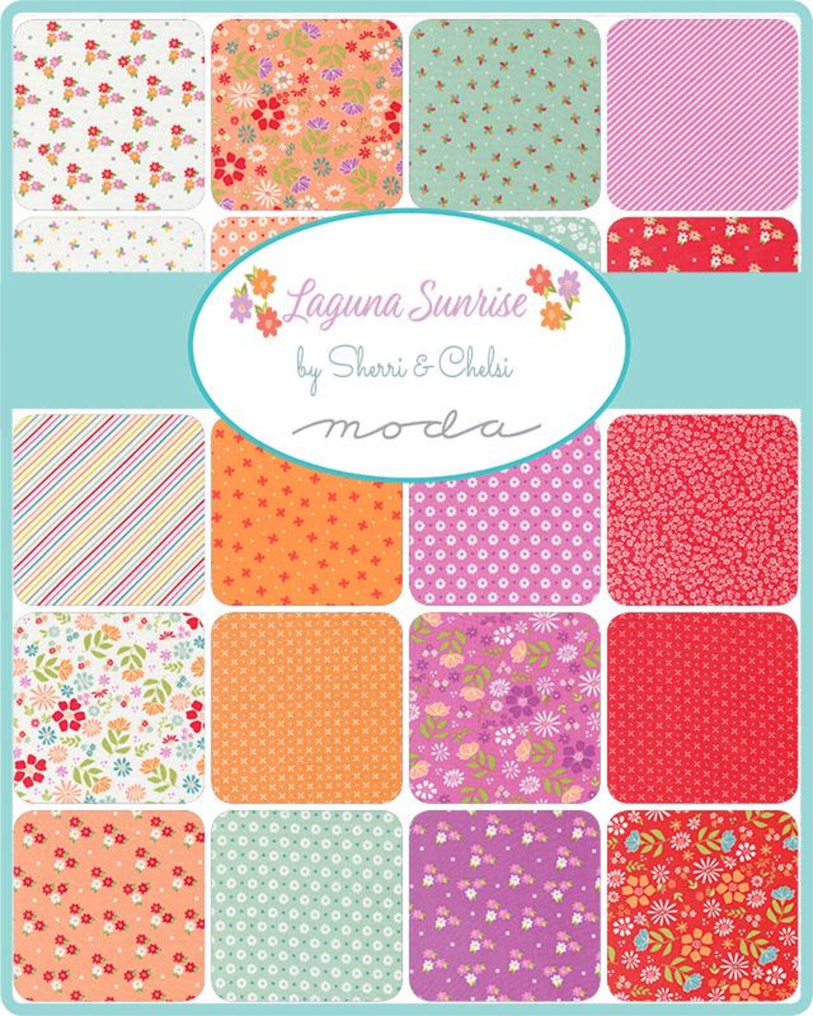 Laguna Sunrise Layer Cake by Sherri & Chelsi for Moda - Etsy