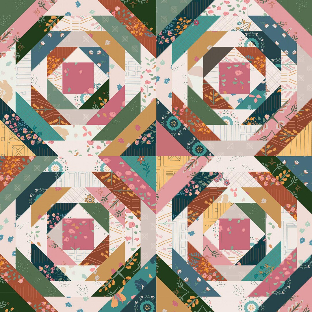 Riley Blake Feels Like Home Cheater Print Multi by Amber Johnson - Etsy